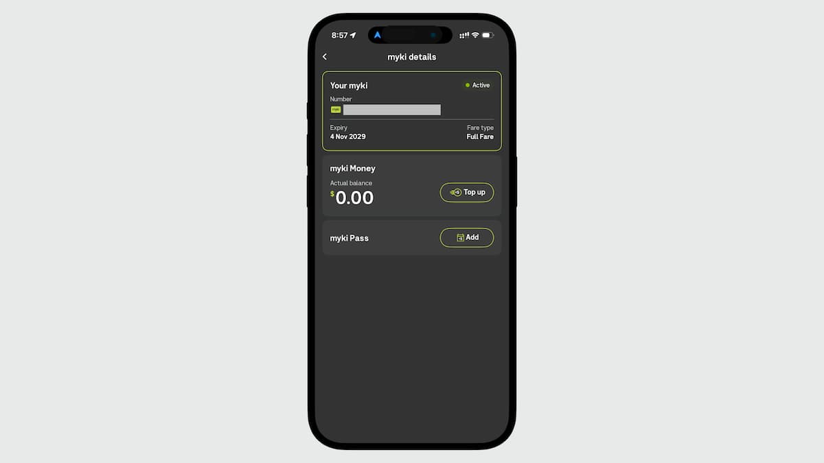メルボルンの交通系カードmykiのチャージ（トップアップ）をオンラインでする方法